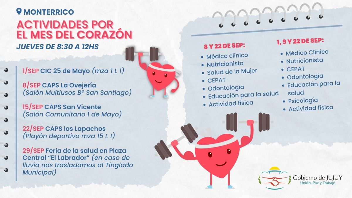 Invitan a las actividades en Monterrico por el Mes del Corazón