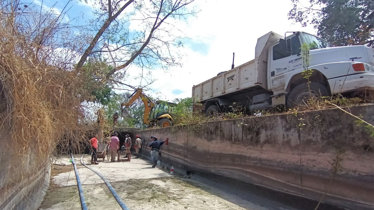 Recursos Hídricos finalizó obras en Canal Río Grande