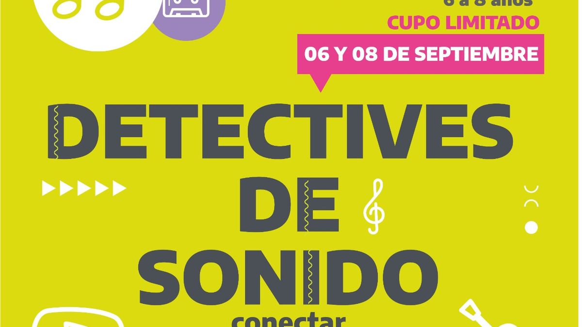 Invitan al taller semanal Detectives de sonido