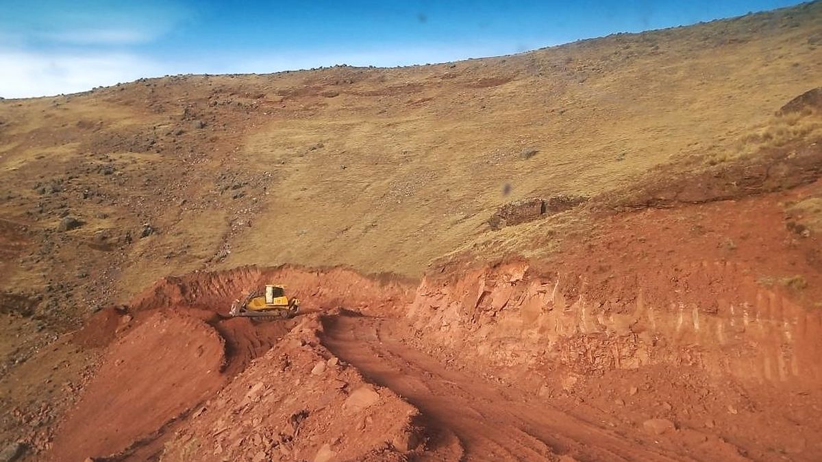Avanzan las obras en RP 18 para el camino a Molulo