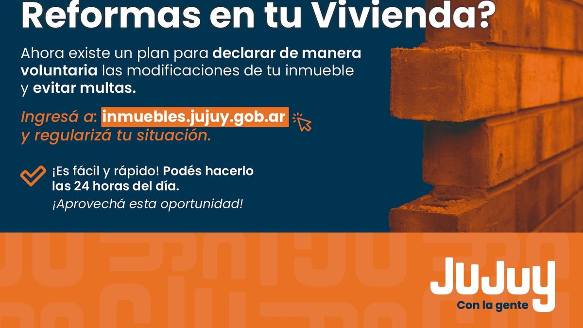 Desde Inmuebles solicitan actualizar datos de mejoras