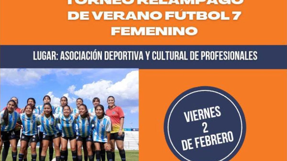 Torneo relámpago fútbol siete femenino en profesionales