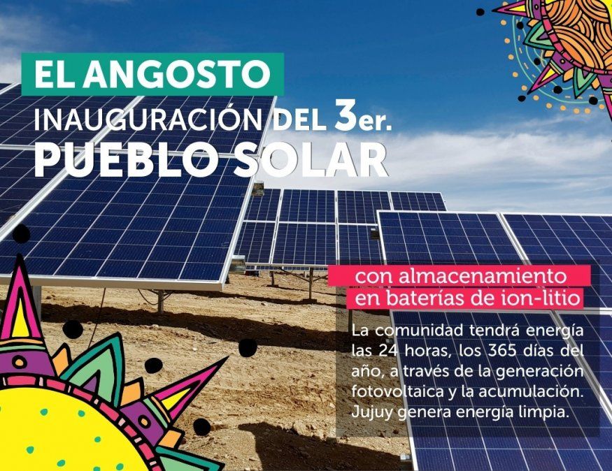 Se inaugura el 3er. Pueblo Solar de Jujuy y el país
