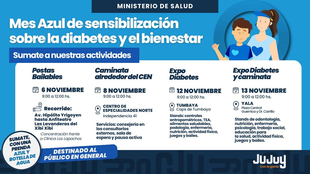 Comienza el Mes Azul de sensibilización sobre la diabetes y el bienestar