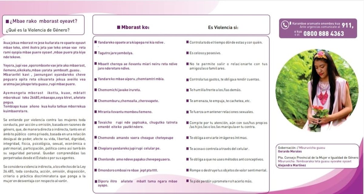 Presentación de Folletería Bilingüe: Guaraní - Español